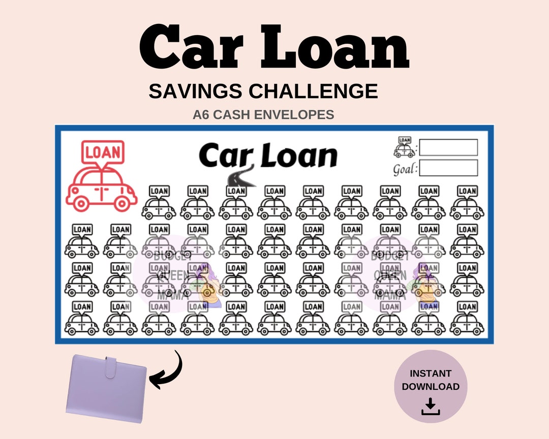 Car Loan Payoff Tracker- Car Loan Savings Challenge - Car Loan Tracker ...