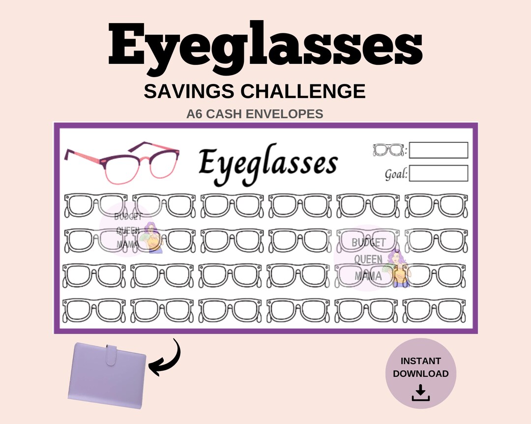 Eyeglasses Tracker - Eyeglasses Savings Challenge A6 - New Glasses ...