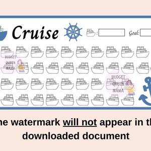 Cruise Savings Tracker A6 - Cruise Savings Challenge A6 Cash Envelope ...