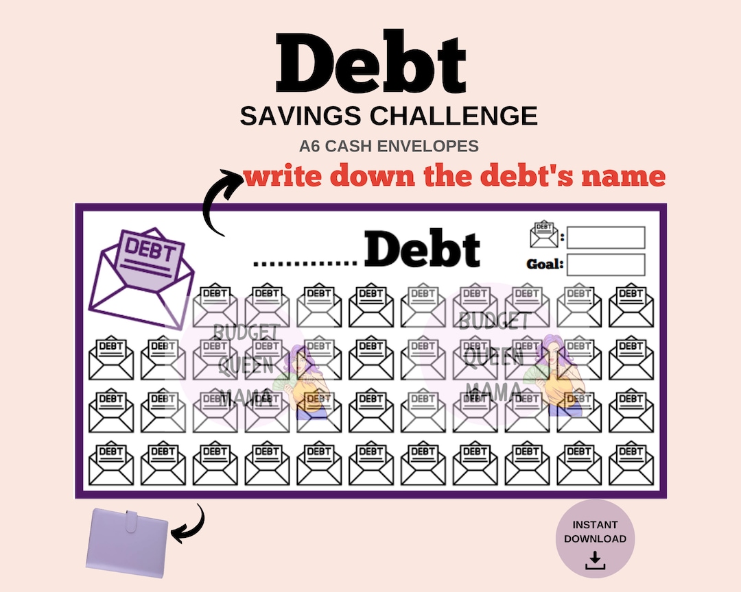 Debt Savings Challenge A6 - Debt Tracker A6 - Debt Payoff Tracker ...