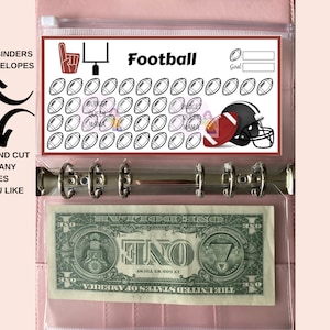 Football Savings Challenge - Football Tracker - A6 Cash Envelopes ...