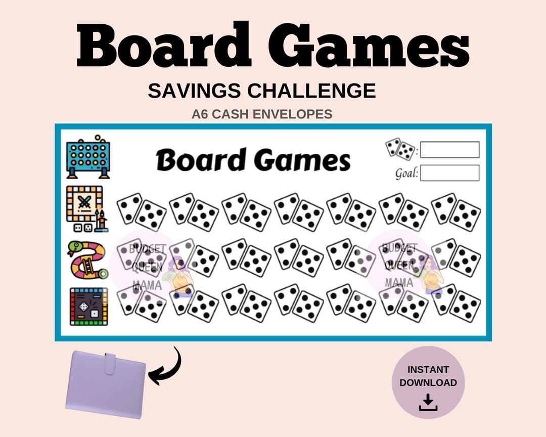 Board Games Tracker - Board Games Savings Challenge - Board Games ...