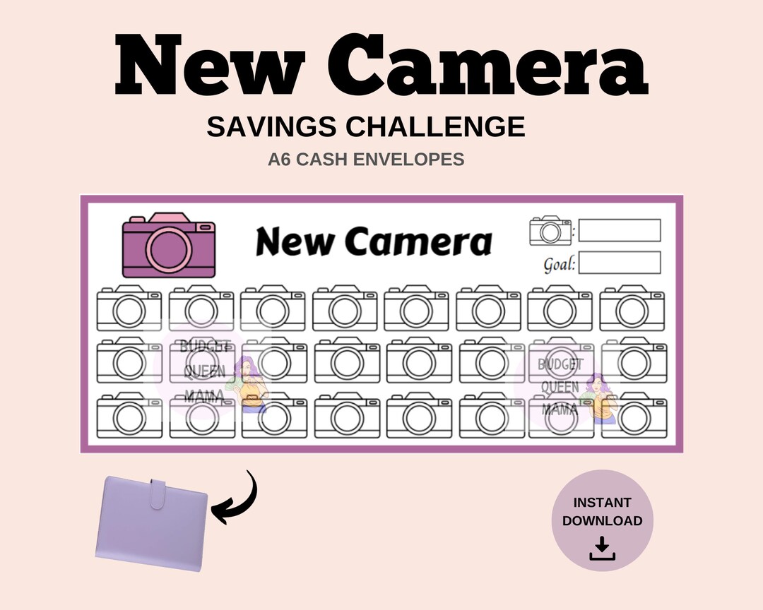 New Camera Savings Challenge Camera Tracker A6 Electronics - Etsy