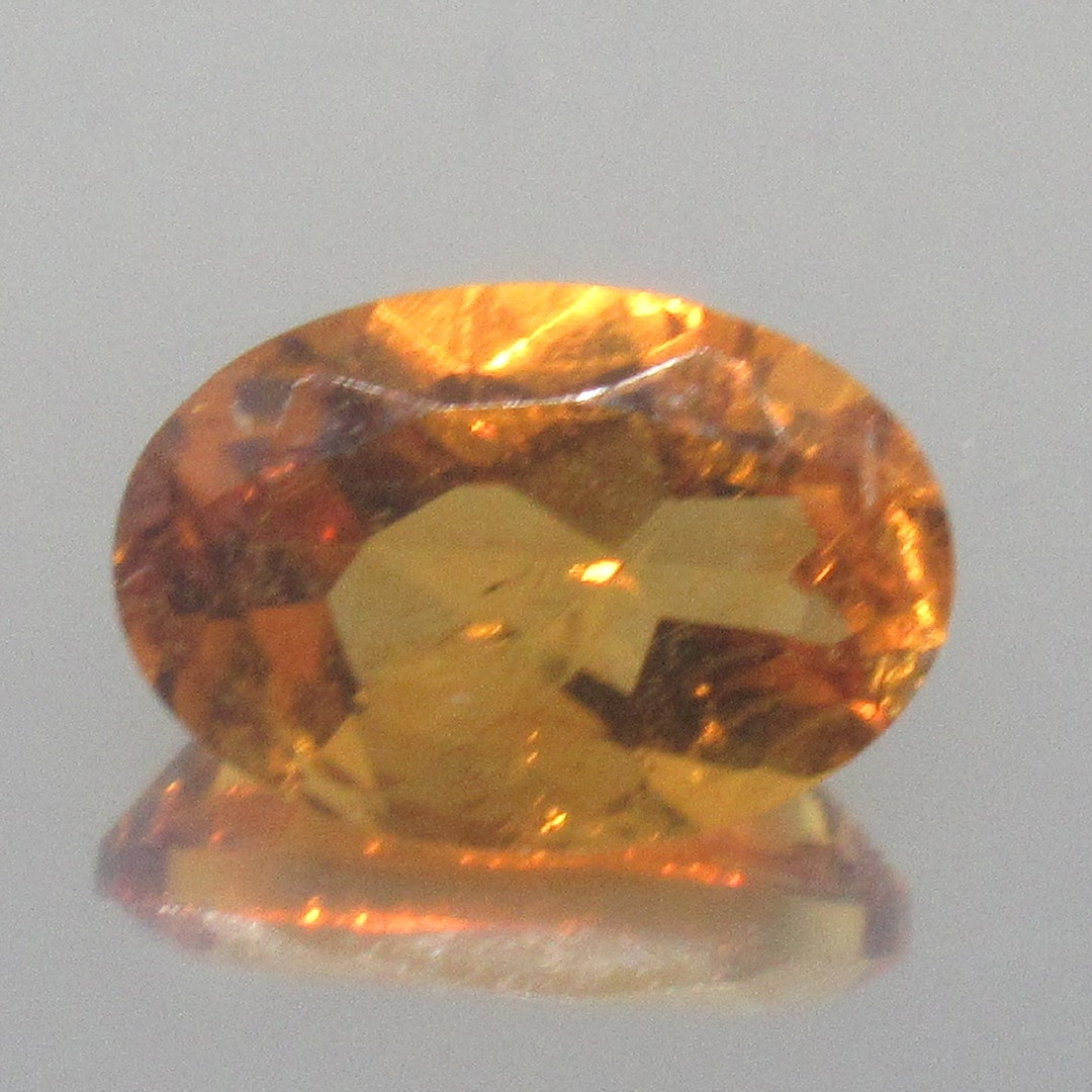 Madeira Citrine Gemstone, 6x4 Mm Oval Cut, Unheated Loose Stone - Etsy UK