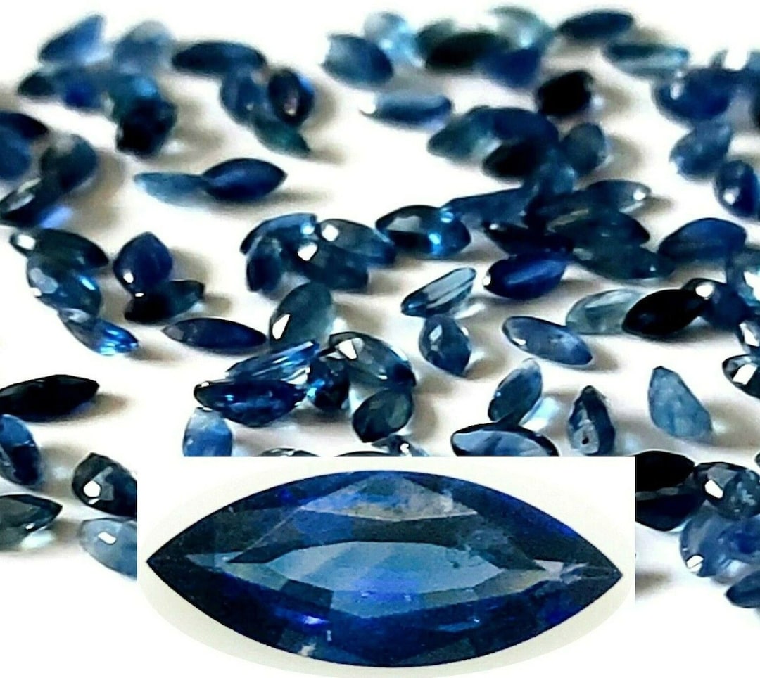 Zafiro azul natural, en varios lotes, piedra preciosa suelta de zafiros ...