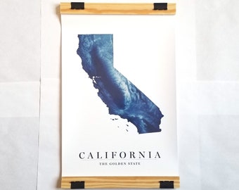 Northern California Map Poster - Etsy