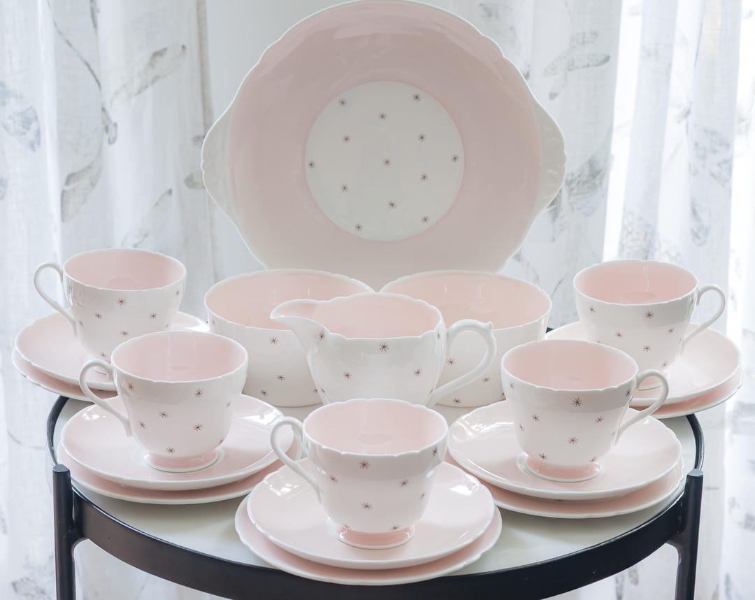 Vintage Shelley "pole Star" Tea Set - Etsy