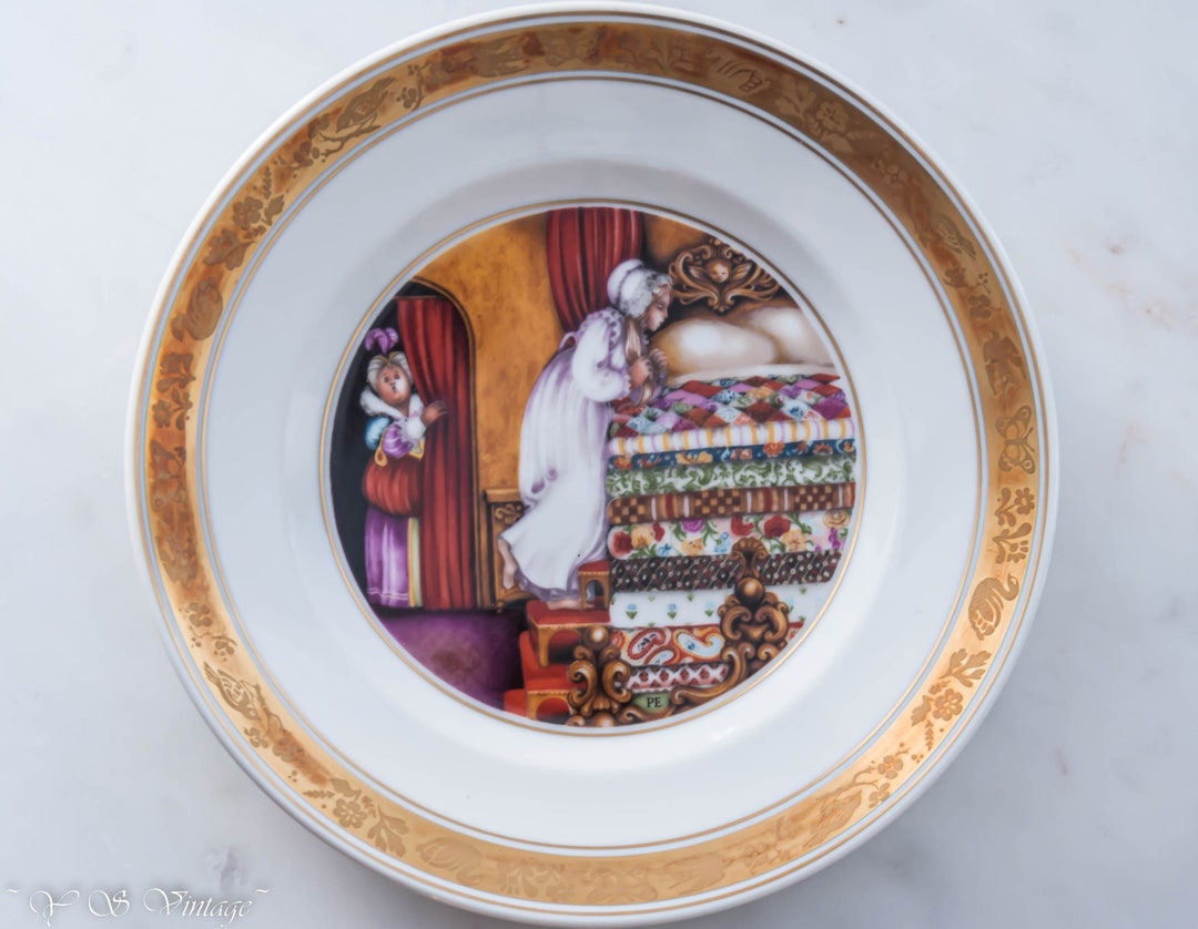 Royal Copenhagen, the Hans Christian Andersen Plates, the Princess and ...