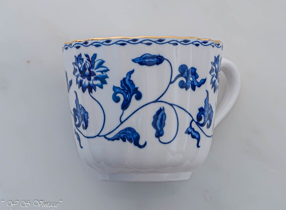 Vintage Spode Tea Cup Blue Colonel Pattern - Etsy UK