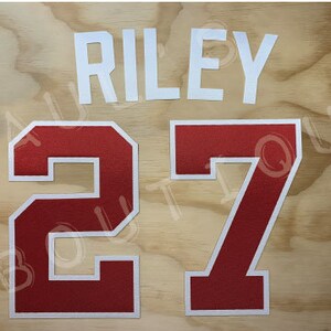 Atlanta Braves Lettering Kit for an Authentic, Replica, Youth or ...