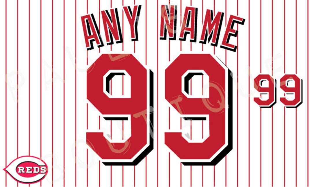 Cincinnati Reds Lettering Kit for an Authentic 1999-2006 Home/road ...