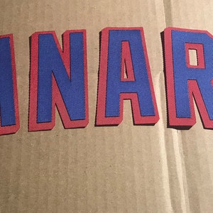 New York Rangers Lettering Kit for an Authentic, Replica or Youth Dark ...