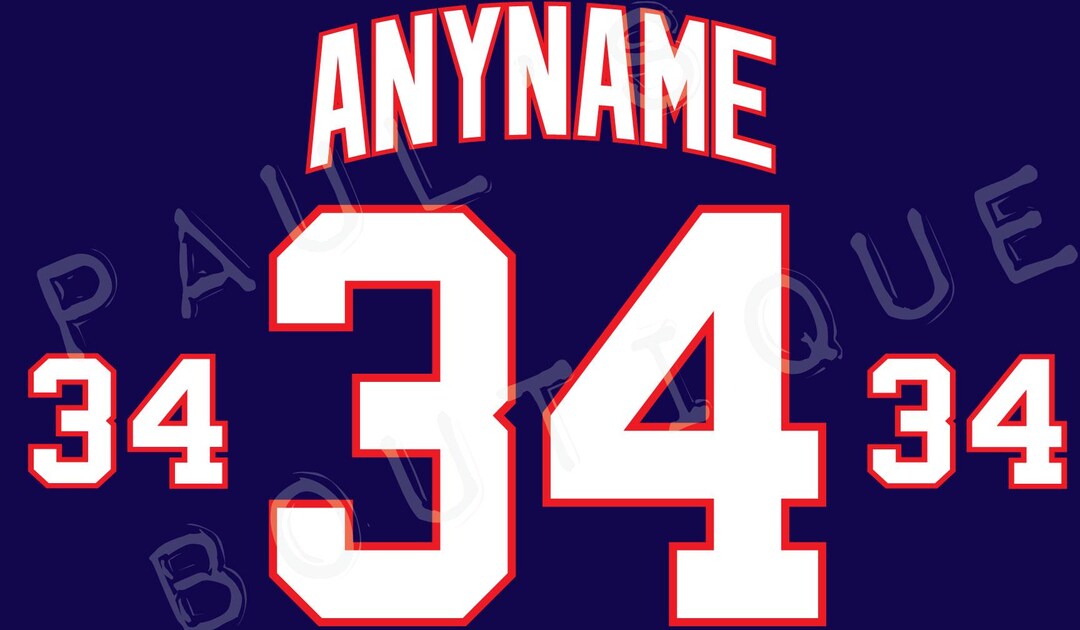 Florida Panthers Lettering Kit for an Authentic Vintage Navy Jersey ...