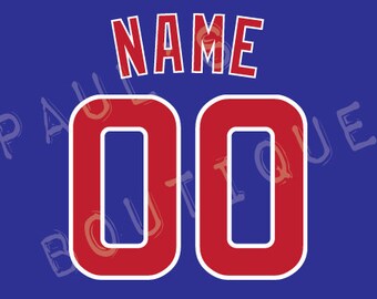 Chicago Cubs Lettering Kit for an Authentic Replica or Youth - Etsy