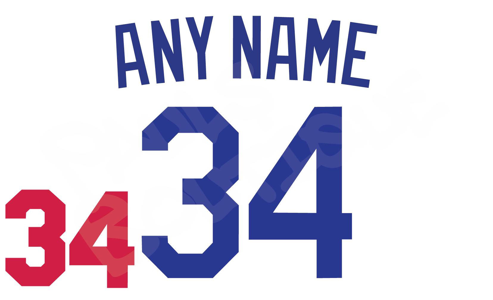 Custom Los Angeles Dodgers Lettering Kit for an Authentic, Replica ...