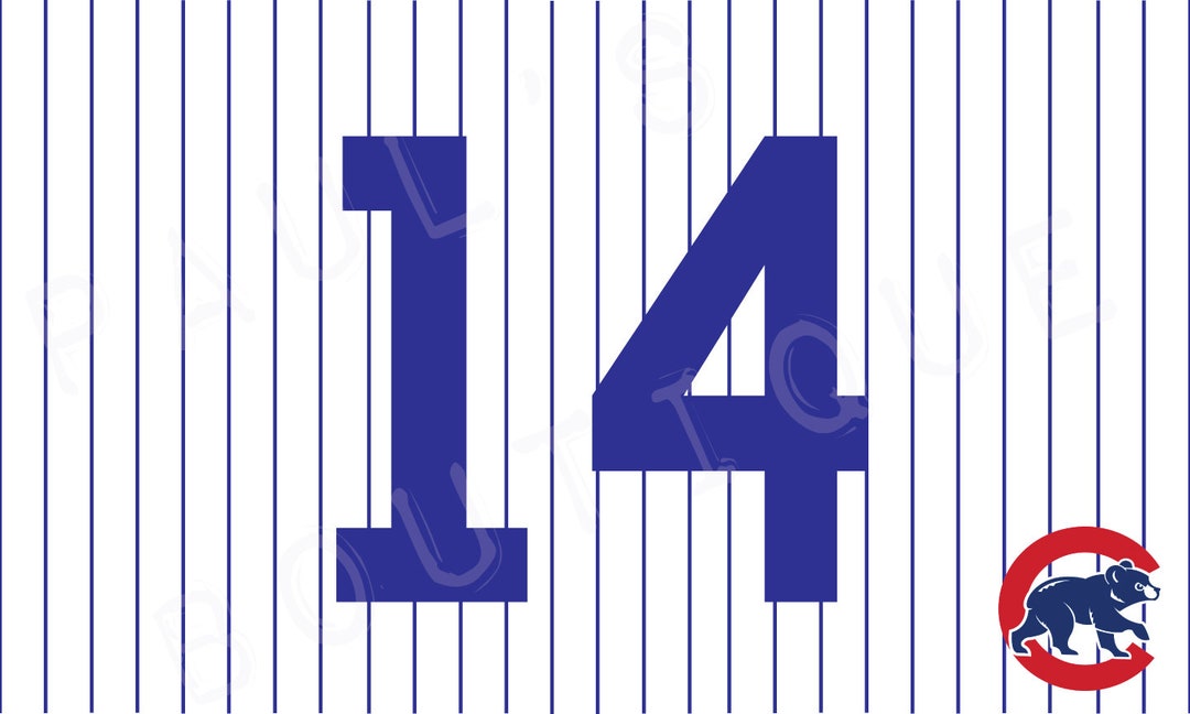 Chicago Cubs Lettering Kit for an Authentic Vintage Home Jersey - ANY ...