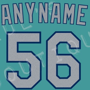 Seattle Mariners Lettering Kit for an Authentic Alternate Home 2023 ...