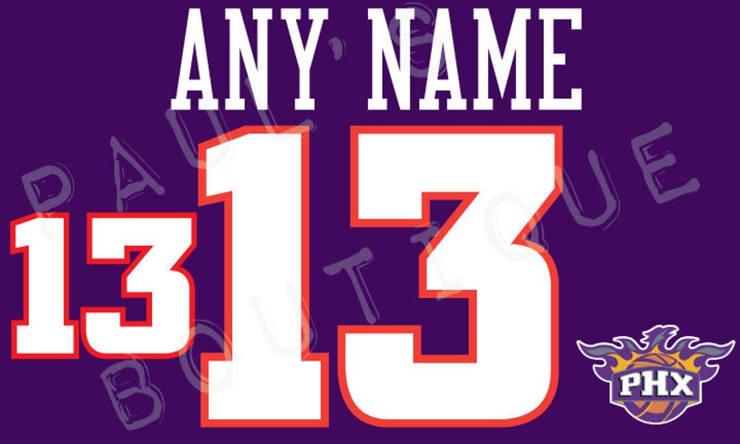 Phoenix Suns Lettering Kit for an Authentic Road Jersey ANY - Etsy