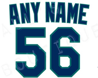 Seattle Mariners Lettering Kit for an Authentic Alternate Home | Etsy