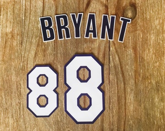 Los Angeles Lakers Lettering Kit for an Authentic Home Jersey - Etsy