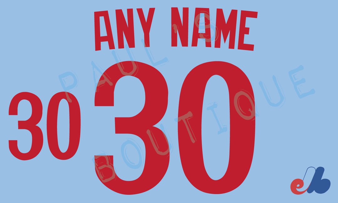 Montreal Expos Lettering Kit for a 1981 Road Authentic or Replica ...