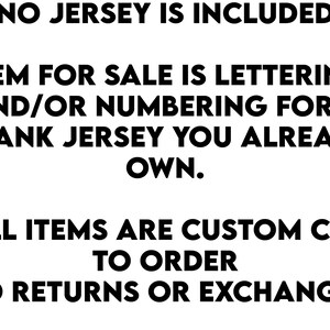 Chicago Bears Lettering Kit for an Authentic Home Jersey - ANY NAME ...