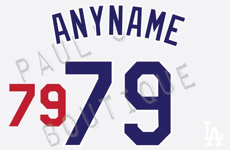 Los Angeles Dodgers Lettering Kit for a 2000 Home Authentic - Etsy