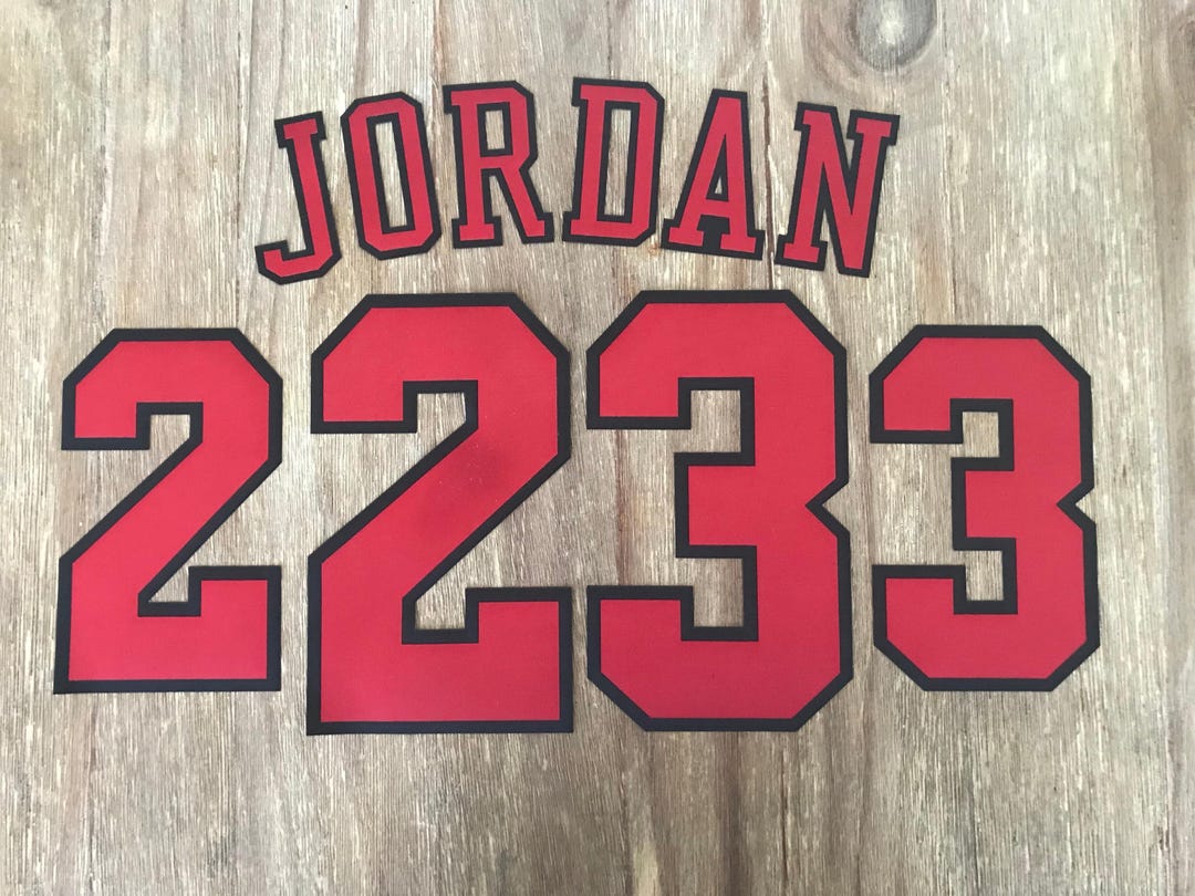 Chicago Bulls Lettering Kit for Vintage Authentic White Jersey - ANY ...