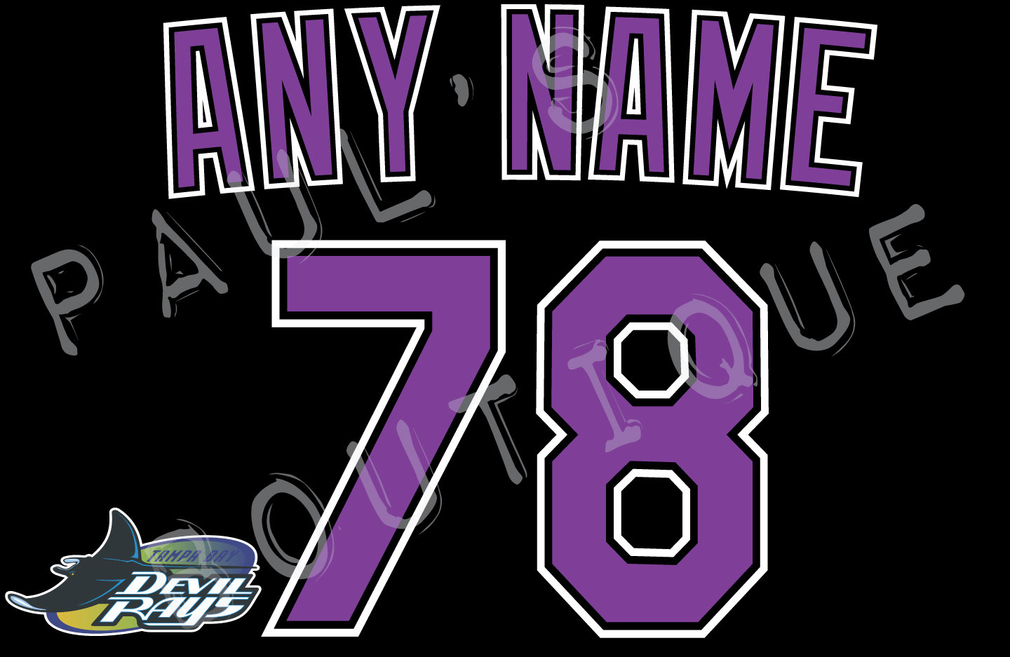 Tampa Bays Rays Lettering Kit for an Authentic Vintage - Etsy