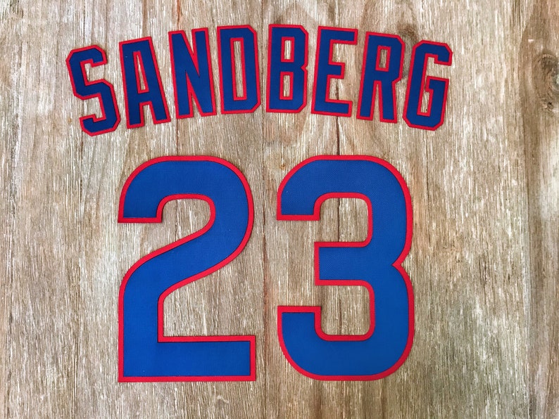 Chicago Cubs Lettering Kit for an Authentic Home Jersey | Etsy