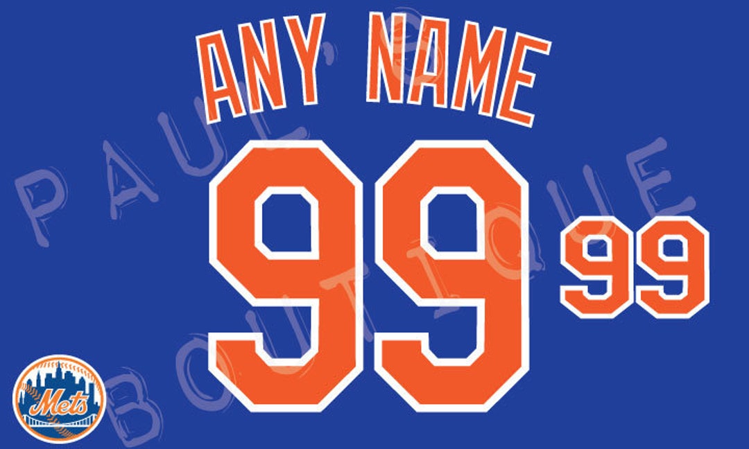 New York Mets Lettering Kit for an Authentic, Replica, Youth or Toddler ...