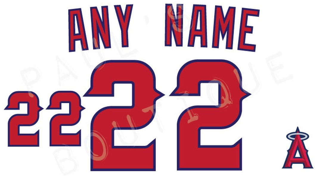 Los Angeles Angels Lettering Kit for an Authentic, Replica or Youth ...