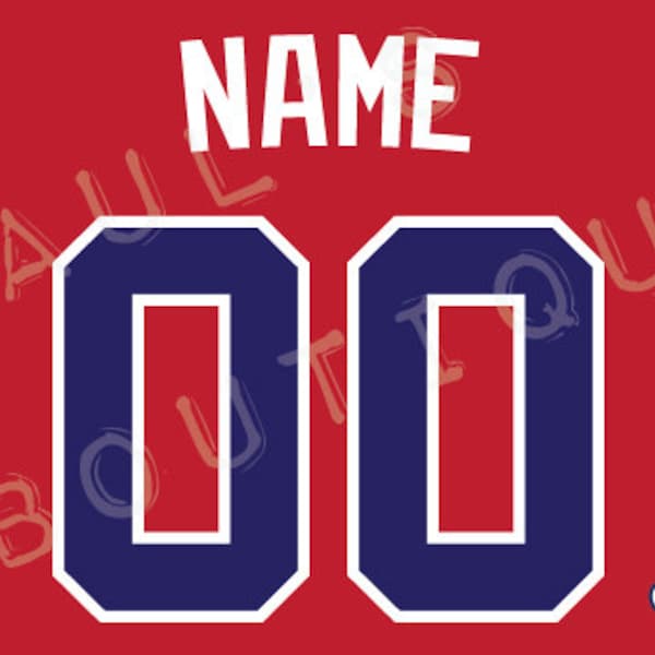 Braves Lettering Kit Jersey - Etsy