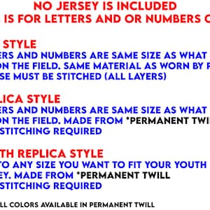 Chicago Cubs Lettering Kit for an Authentic, Replica or Youth Home ...