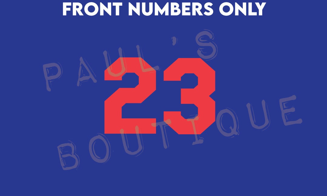 Los Angeles Dodgers FRONT NUMBER ONLY for an Authentic, Replica or ...