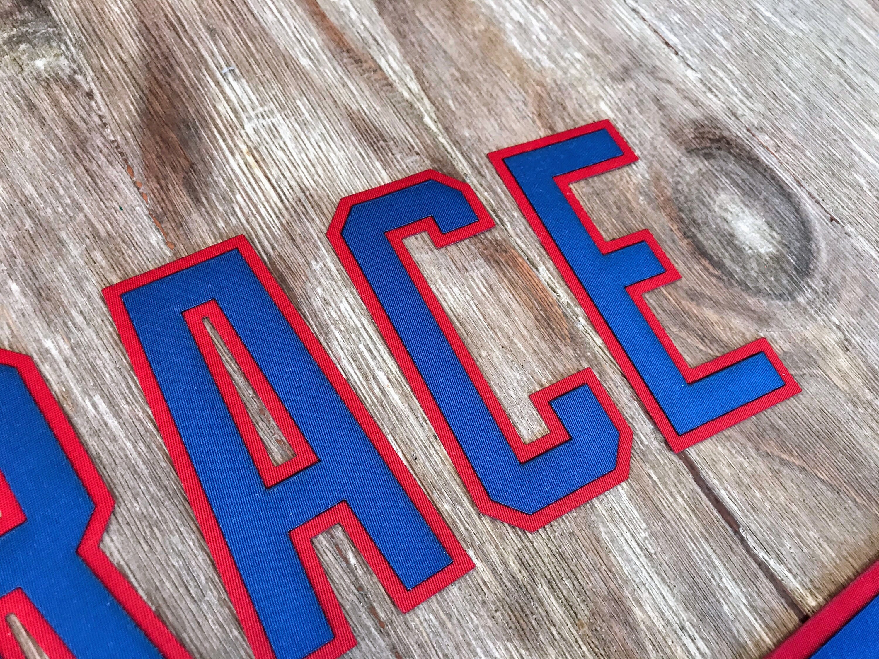 Chicago Cubs Lettering Kit para una auténtica camiseta casera - "GRACE ...