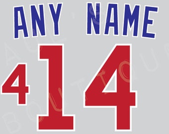 Chicago Cubs Lettering Kit for an Authentic Home Jersey ANY | Etsy