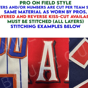 Chicago Cubs Lettering Kit for an Authentic, Replica, Youth or Toddler ...