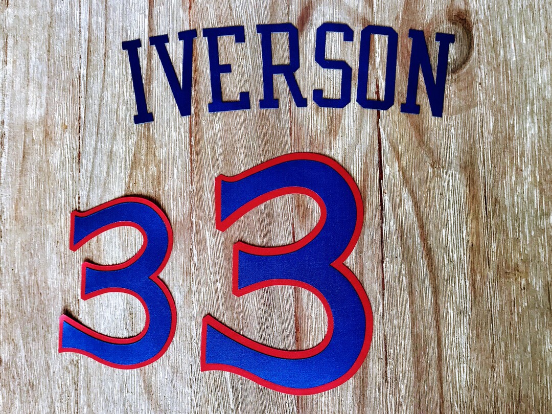 Philadelphia 76ers / Sixers Lettering Kit for an Authentic Vintage Home ...