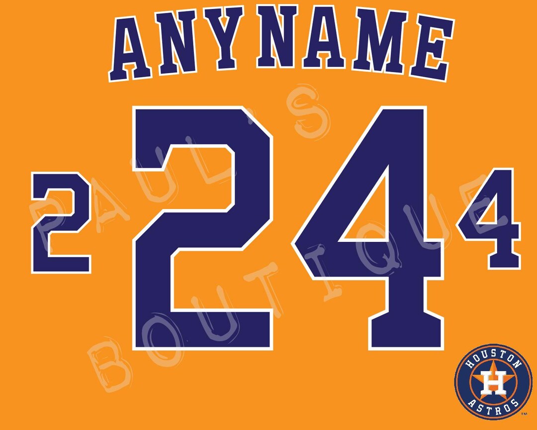 Houston Astros Lettering Kit for an Authentic, Replica, Youth or ...
