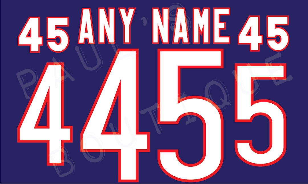 Chicago Bears Lettering Kit for an Authentic Home Jersey - ANY NAME ...