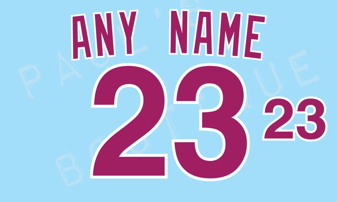 Philadelphia Phillies Lettering Kit for an Authentic, Replica, Youth or ...