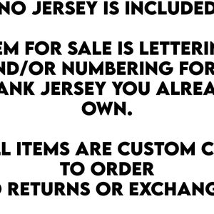 Chicago Cubs Lettering Kit for an Authentic, Replica, Youth or Toddler ...