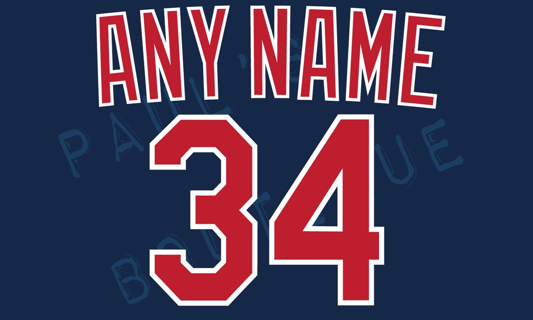 Cleveland Indians Lettering Kit for an Authentic, Replica or Youth Navy ...
