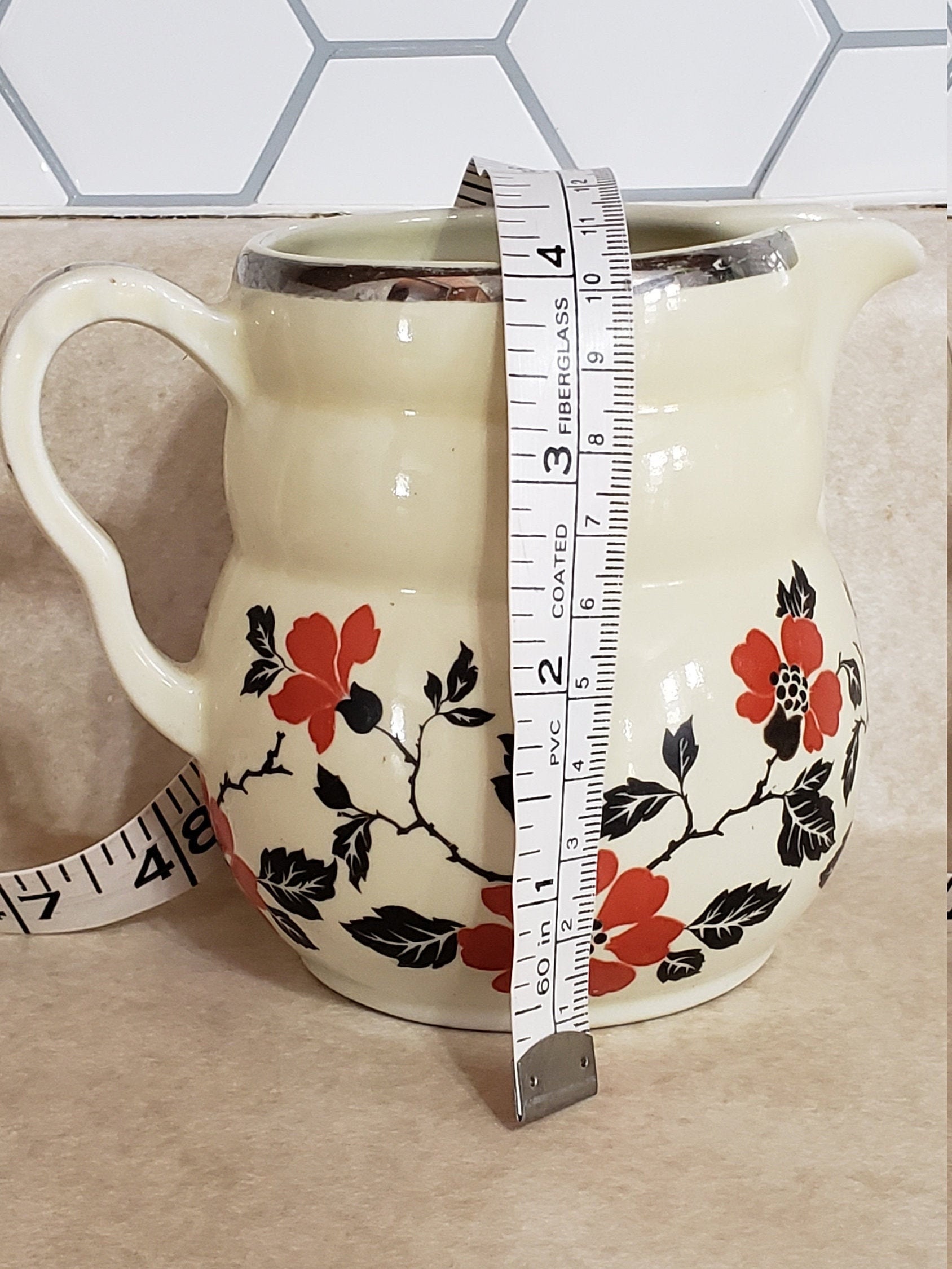 Vintage Hall Red Poppy China Pattern Large Creamer Made in - Etsy