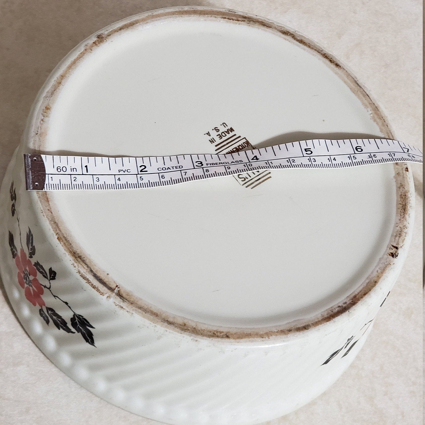 Vintage Hall Red Poppy China Pattern French Fluted Baker - Etsy