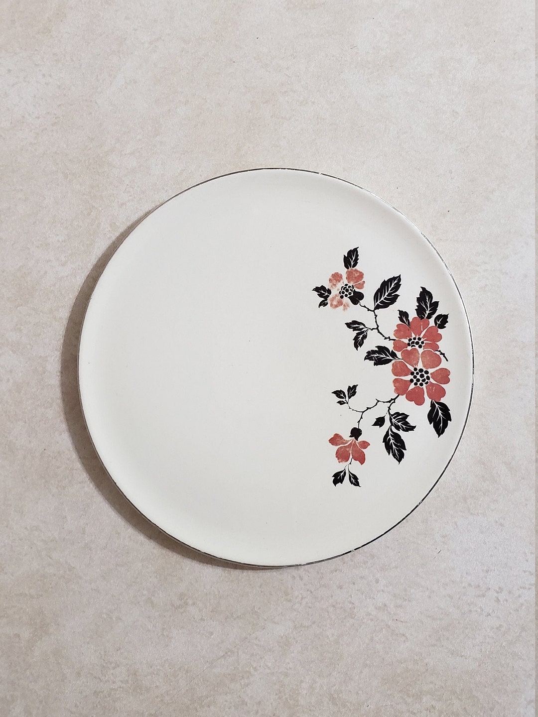 Vintage Superior Hall Quality Dinnerware Red Poppy China Pattern Cake ...