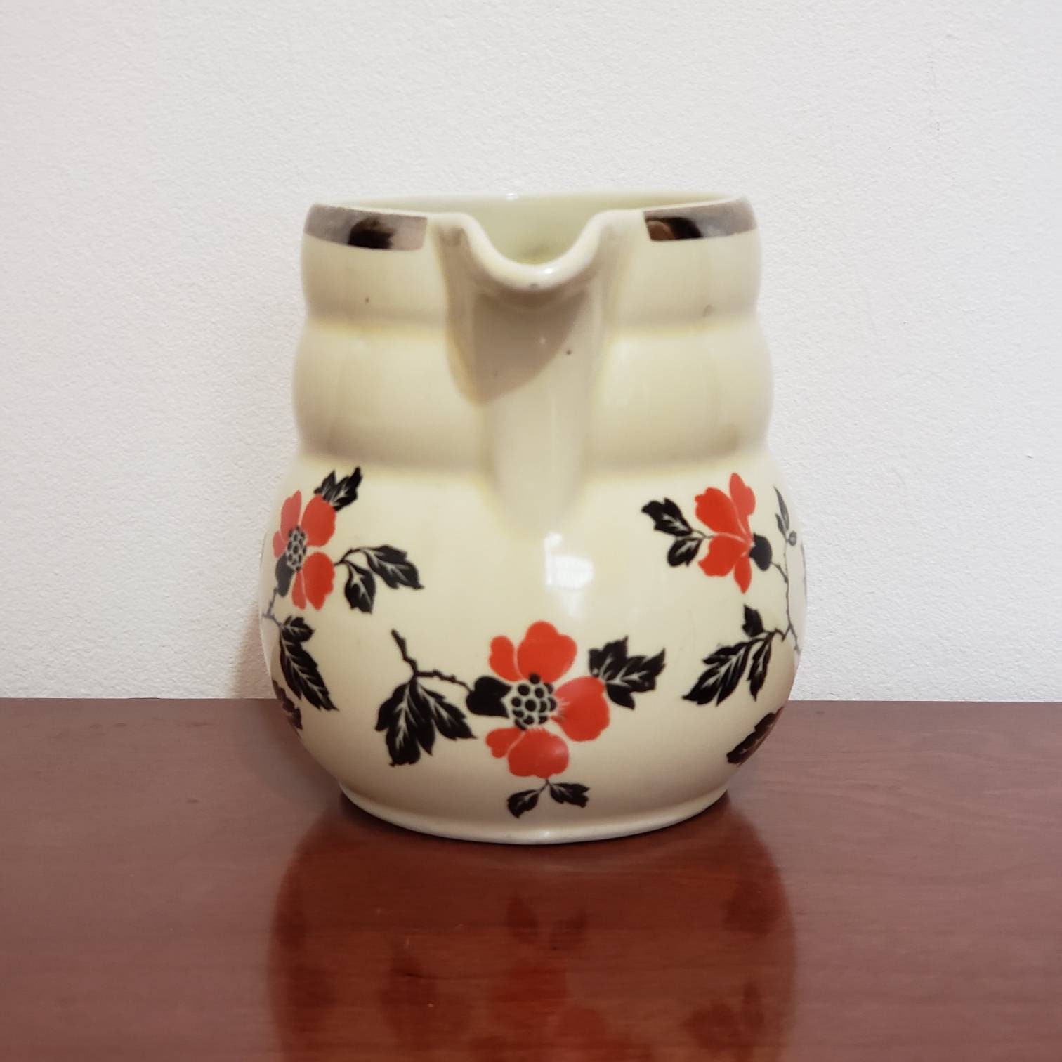 Vintage Hall Red Poppy China Pattern Large Creamer Made in - Etsy