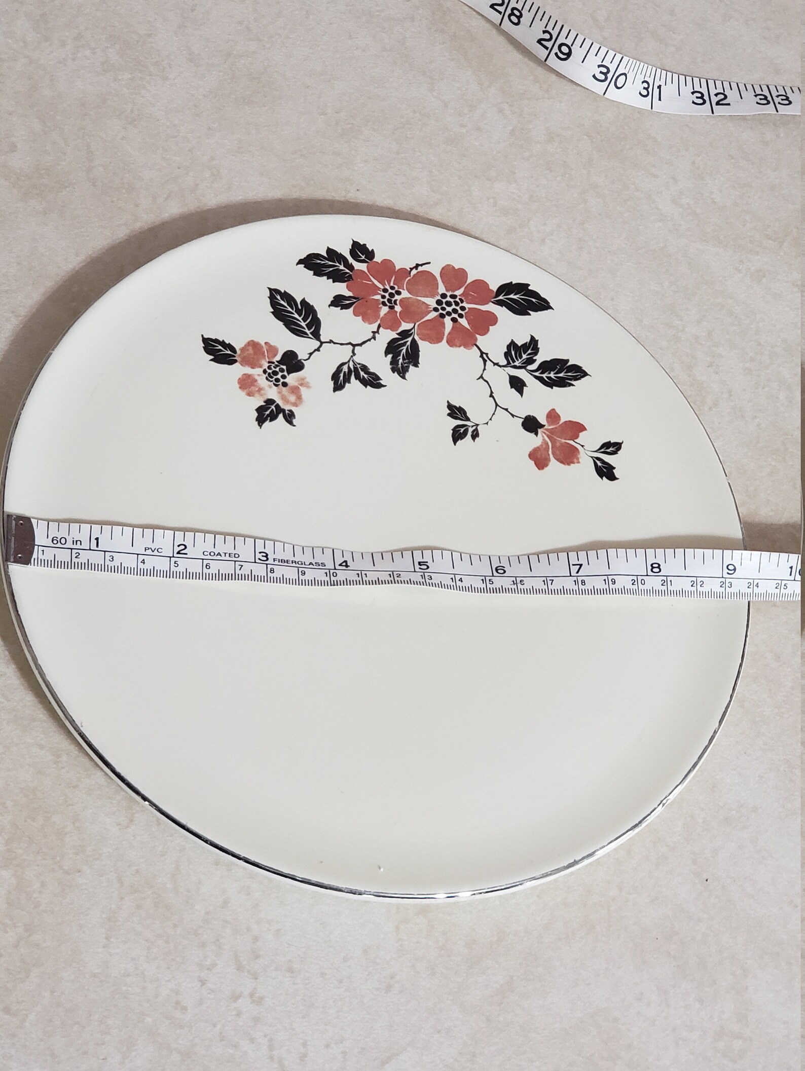 Vintage Superior Hall Quality Dinnerware Red Poppy China Pattern Cake ...