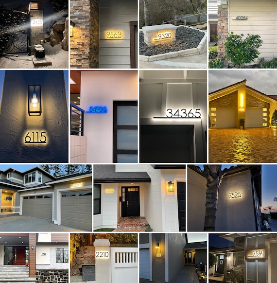 Lighted House Number Fixture